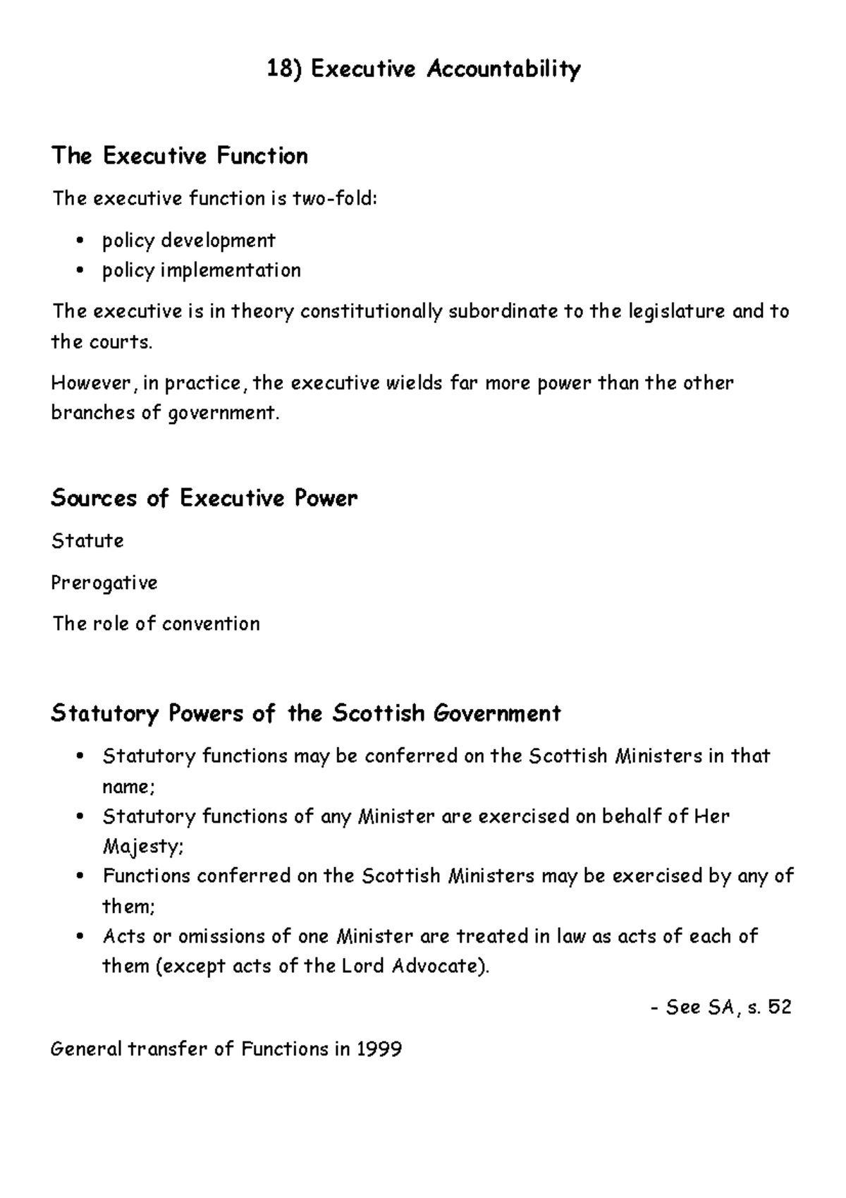 18. Executive Accountability - 18) Executive Accountability The ...