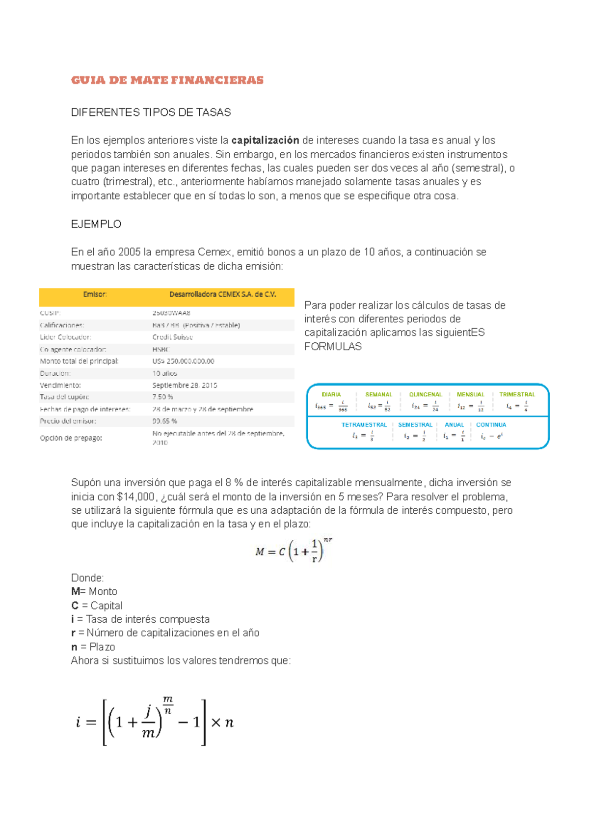 GUIA DE MATE Financieras - GUIA DE MATE FINANCIERAS DIFERENTES TIPOS DE ...