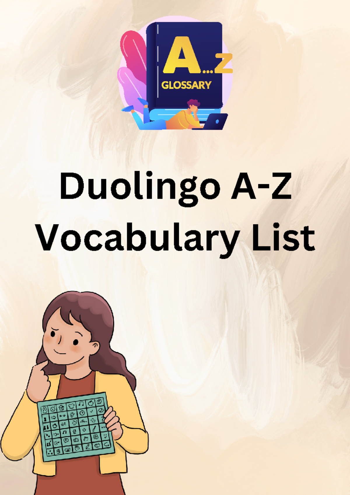 Duolingo vocabulary list - Duolingo A-Z Vocabulary List Adept- Very ...