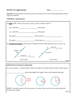 Unit 1 Note Guides 1 - Math 115 Precalculus Unit 1 Note Guides SECTION ...