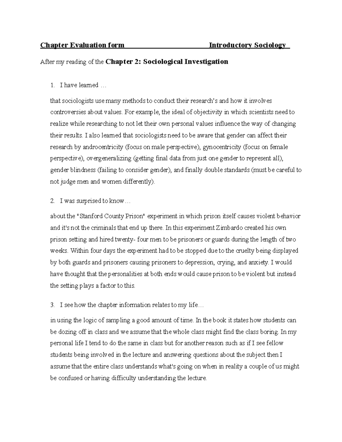 Chap. 2 Eva - Chapter 2: Sociological Investigation - Introduction to ...