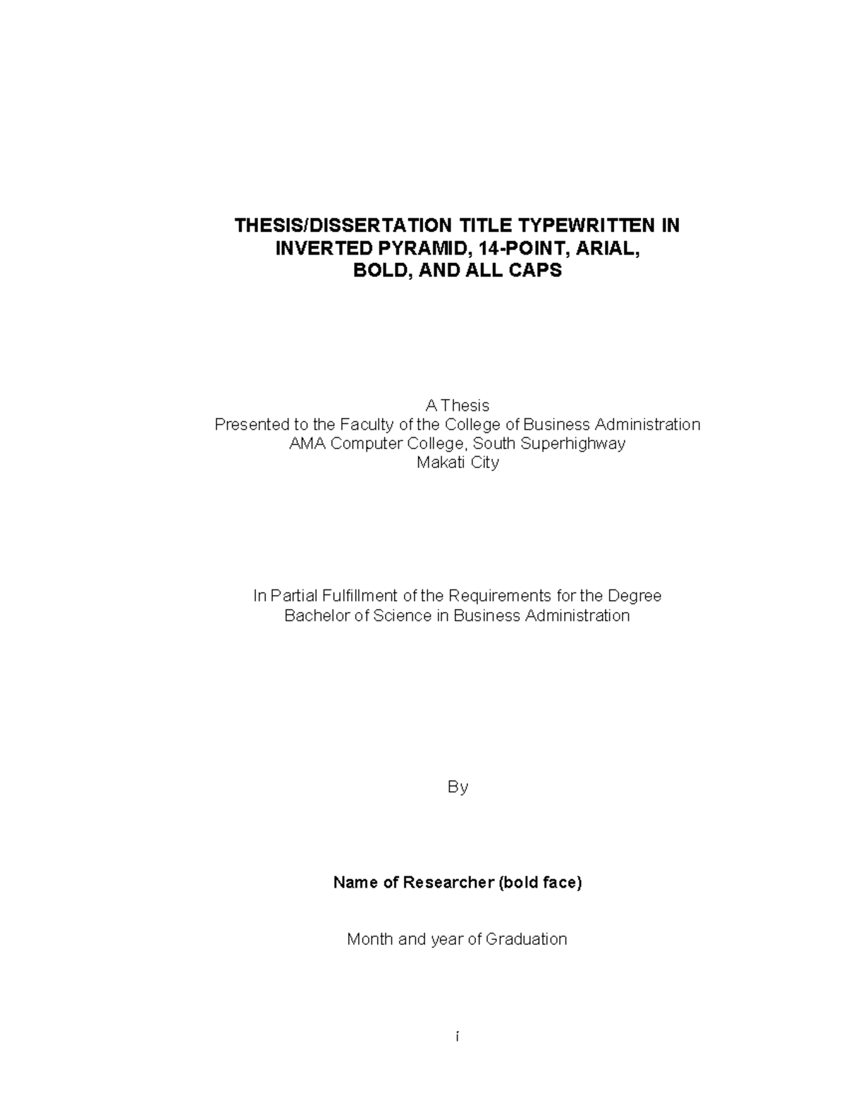 CAPSTONE 2024 MANUSCRIPT - THESIS/DISSERTATION TITLE TYPEWRITTEN IN ...