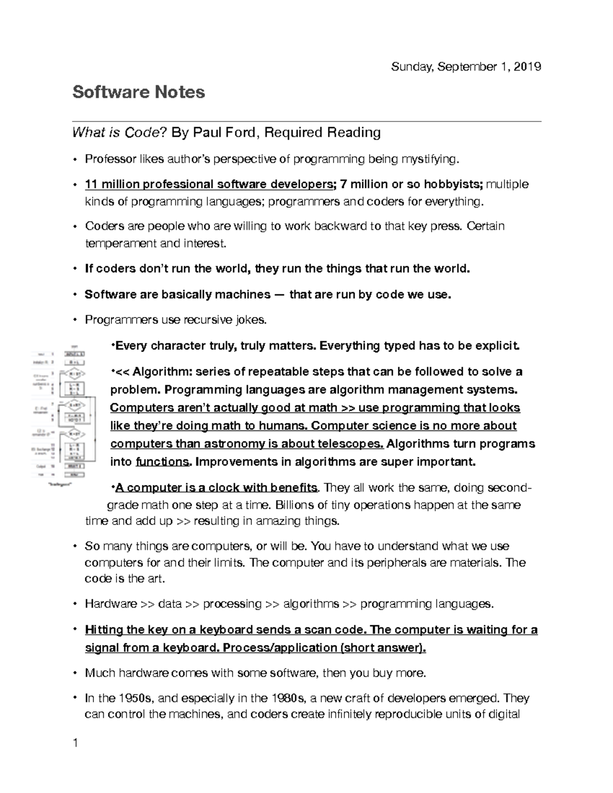 Software Notes - Weatherford - Software Notes What is Code? By Paul ...
