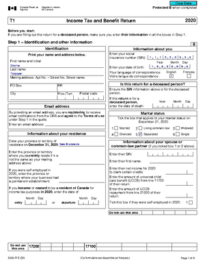 T1 Harry Potter - Protected B when completed T1 Income Tax and Benefit ...