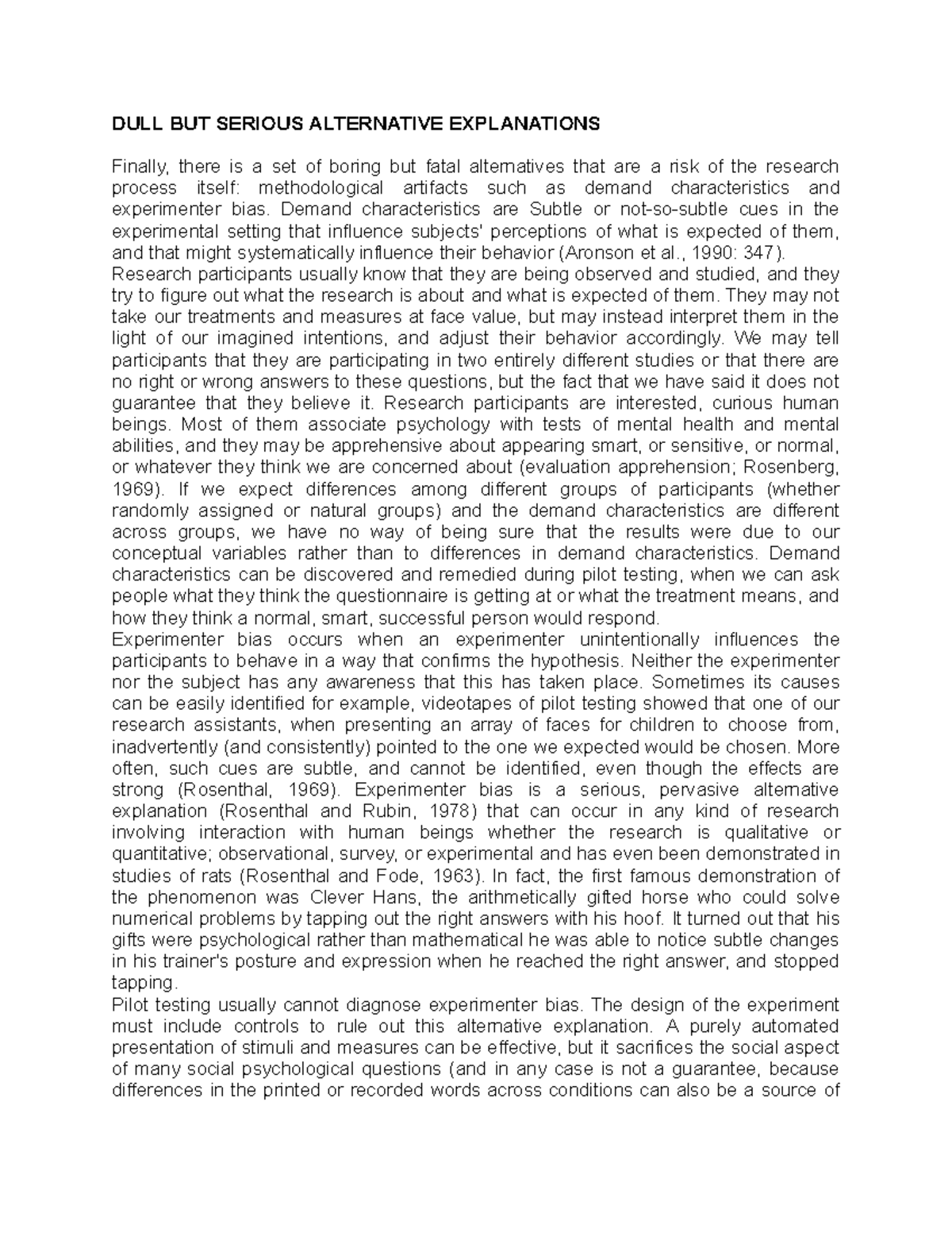Dull But Serious Alternative Explanations - DULL BUT SERIOUS ...
