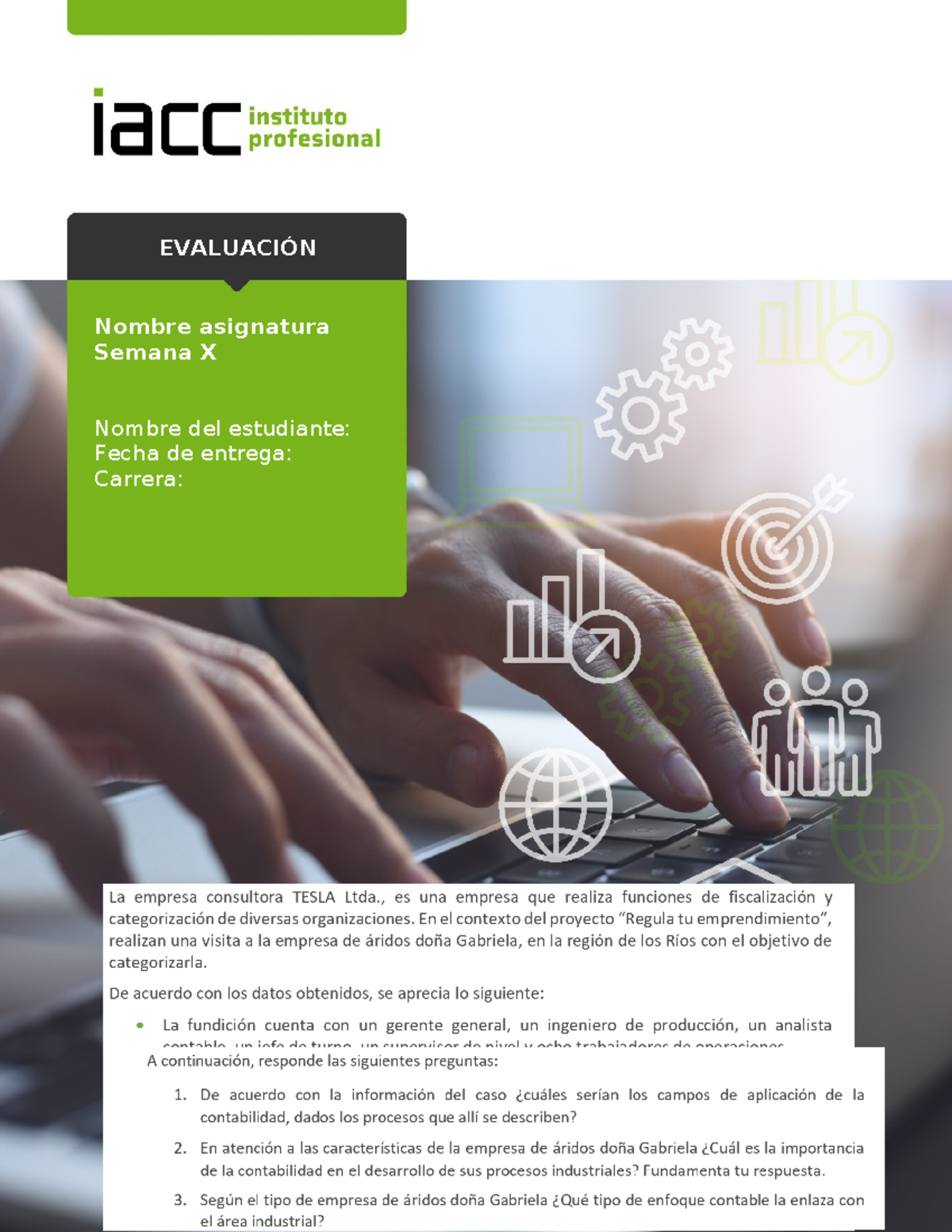 Elieth Salazar Contabilidad S1 - Nombre asignatura Semana X Nombre del ...