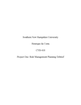 CYB410 - SNHU - Security Risk Management - Studocu