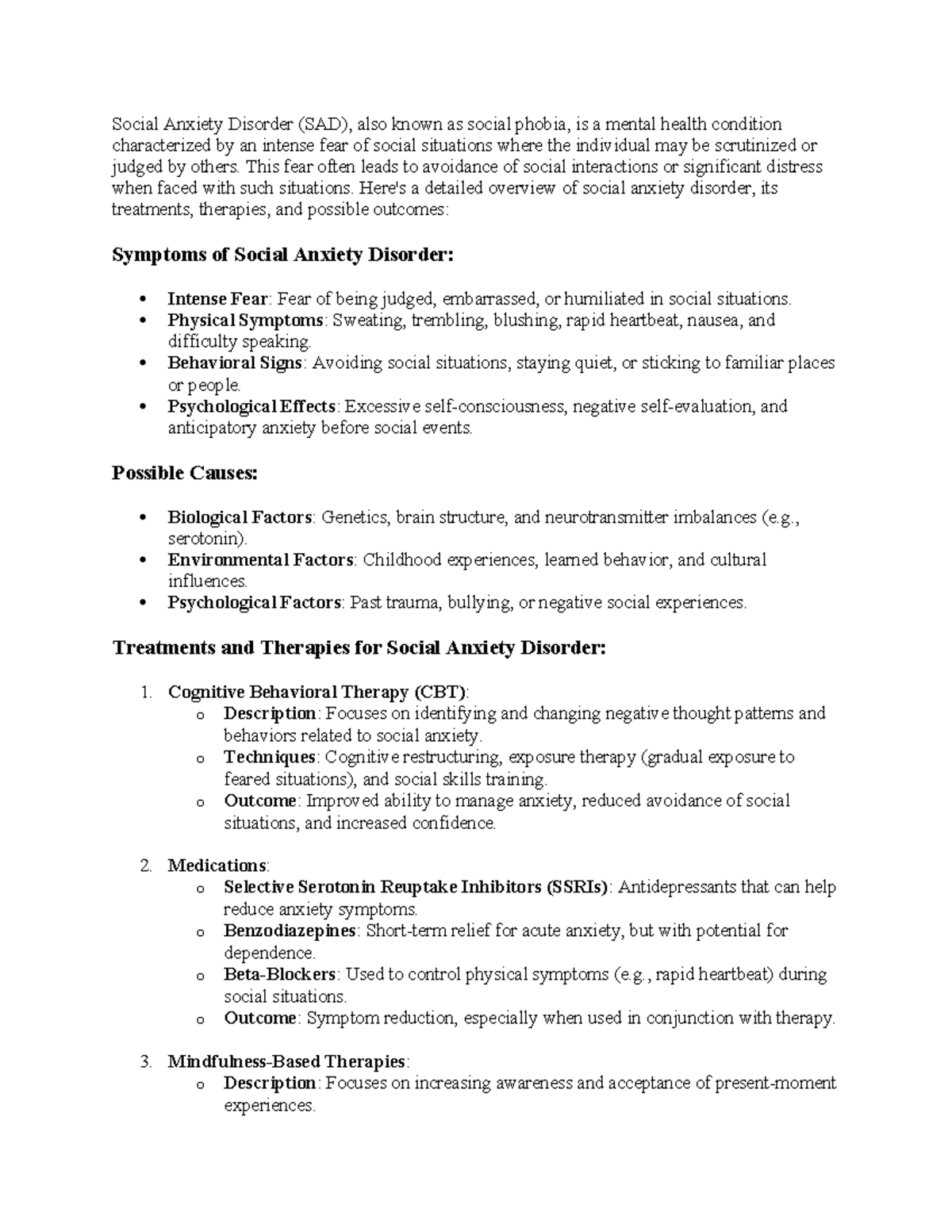 Sad - Introduction to Psychology (PSY108) - sad - Social Anxiety ...