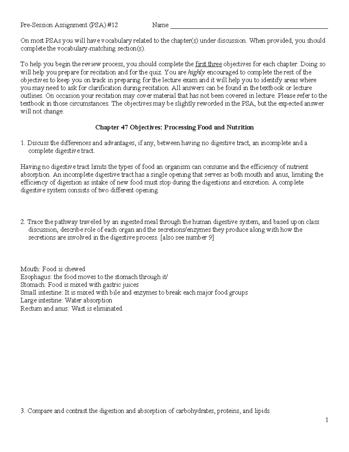 PSA 12 SP24 - THIS IS A psa for the recitation - Pre-Session Assignment ...