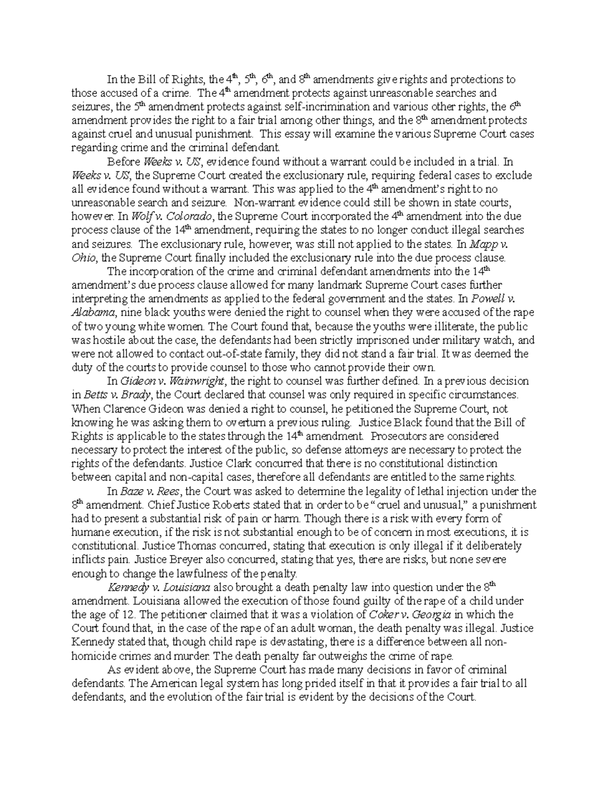 Exam 2 Review In The Bill Of Rights The 4th 5th 6th And 8th exam-2-review-in-the-bill-of-rights-the-4th-5th-6th-and-8th