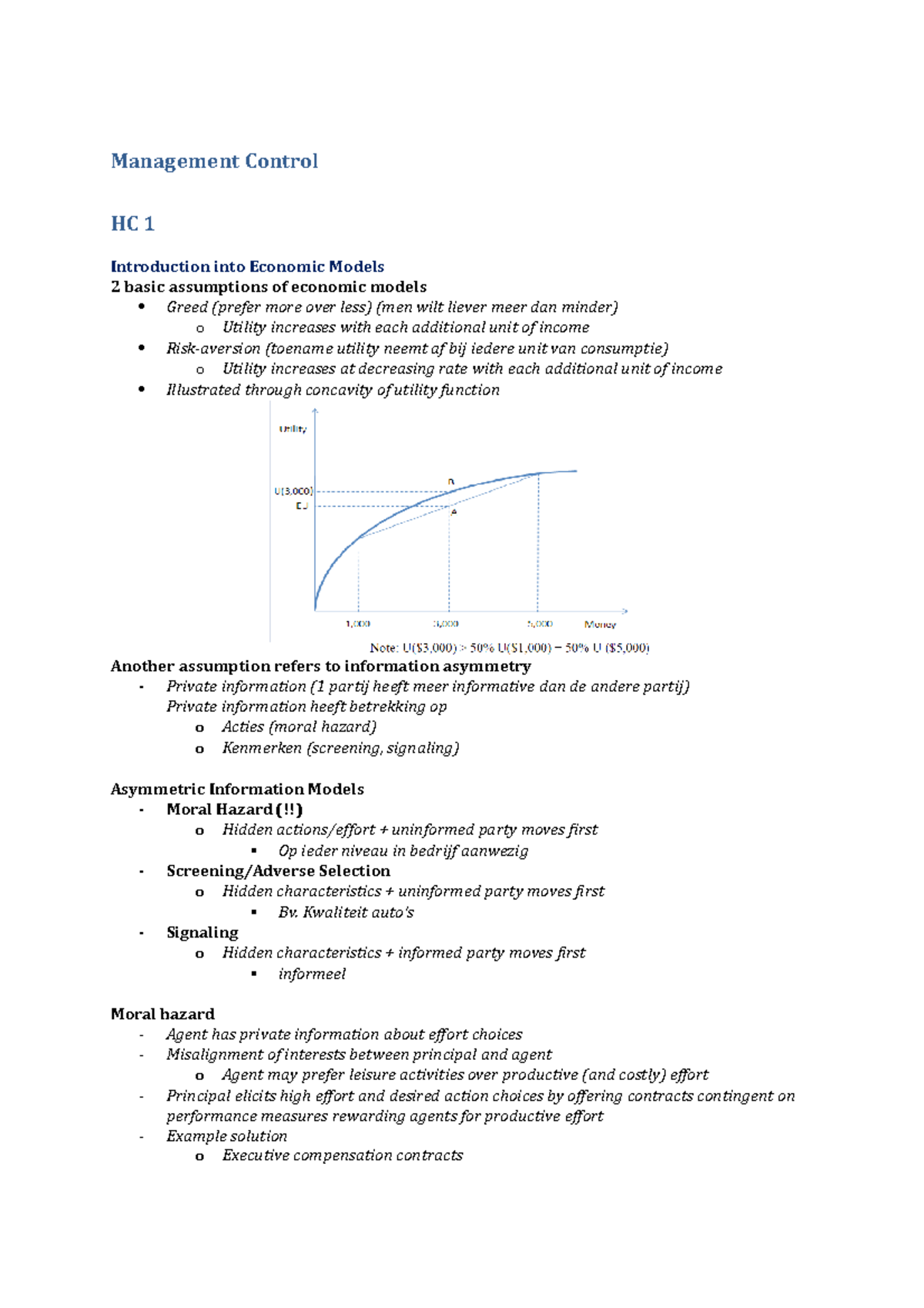 Samenvatting Week 1-6 - Summary Management Control - Management Control ...