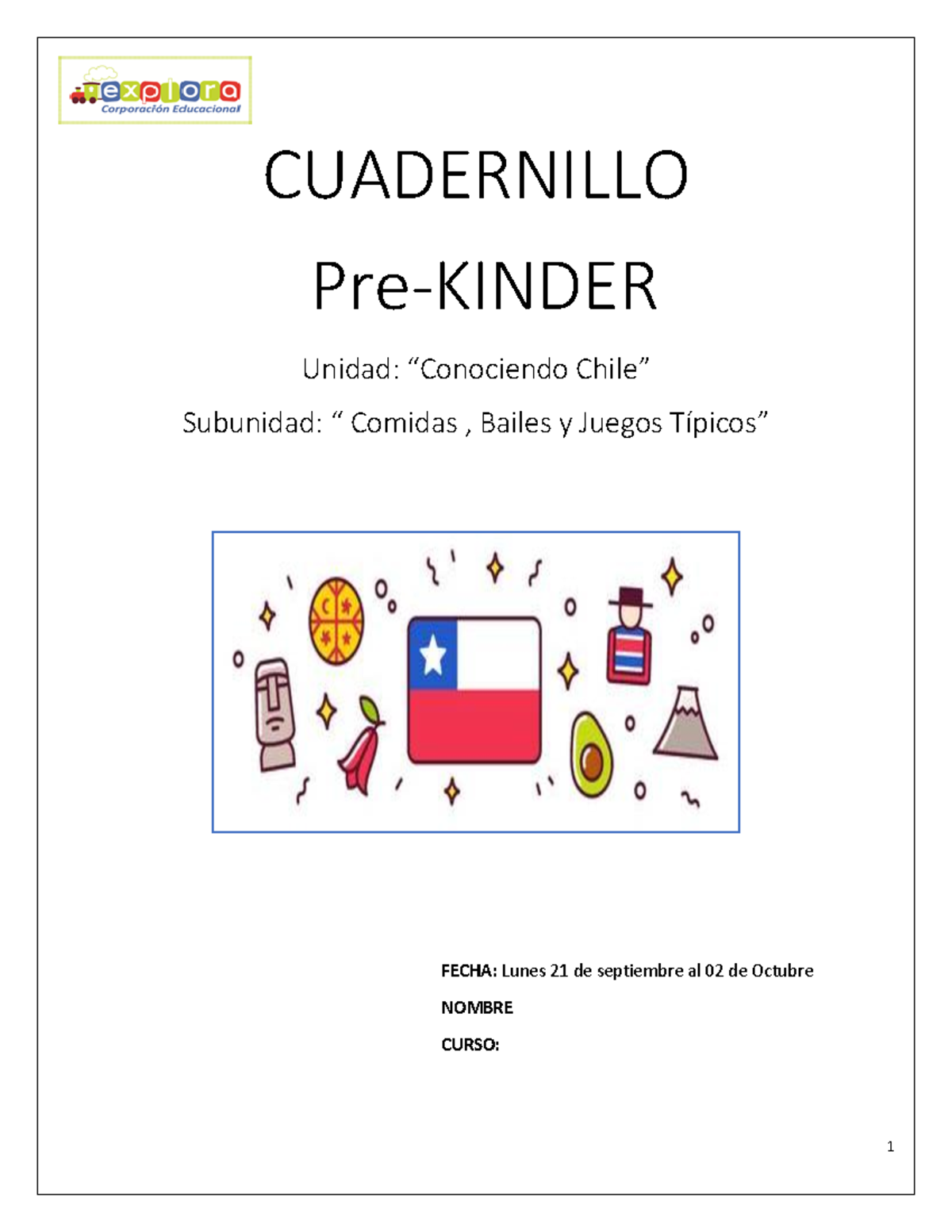 PK-Cuadernillo-24 - fonoaudiologia - CUADERNILLO Pre-KINDER Unidad: