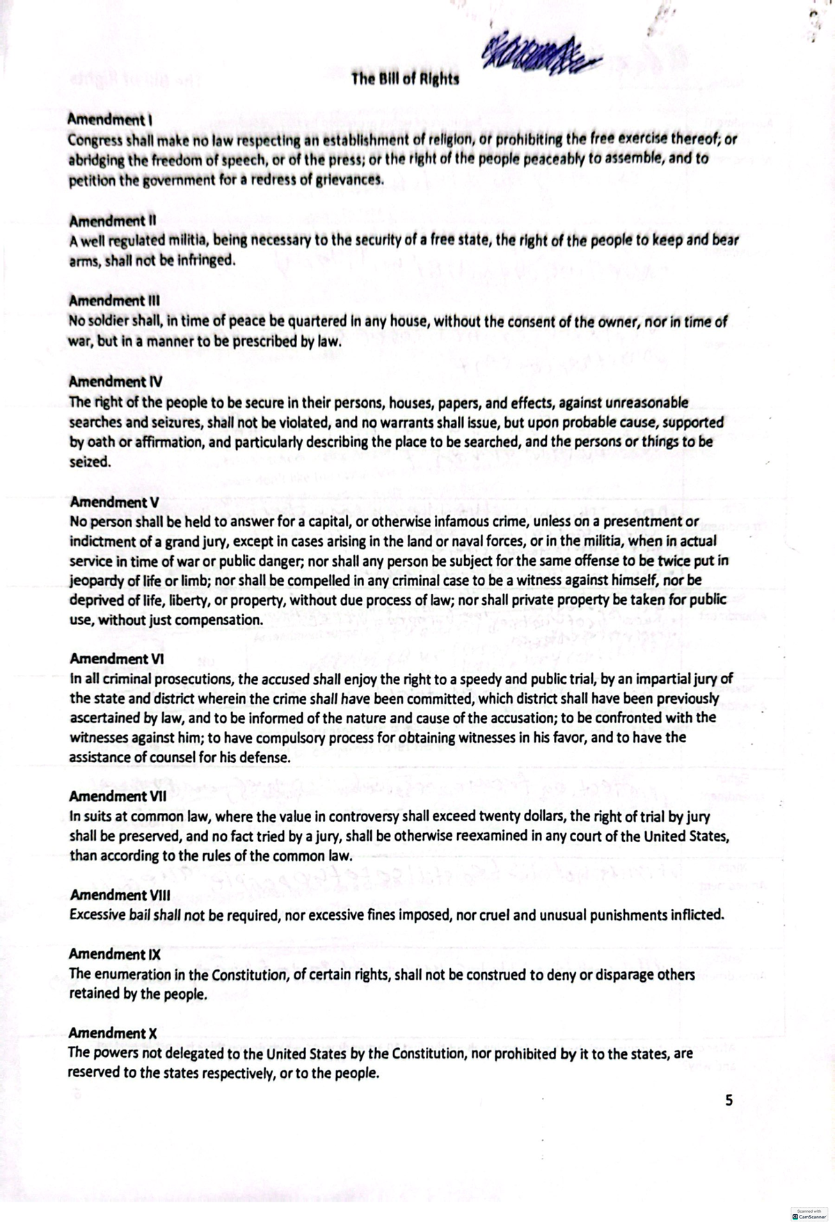 Cam Scanner 09-02-2024 22 - The Bill of Rights Amendment 1 Congress ...