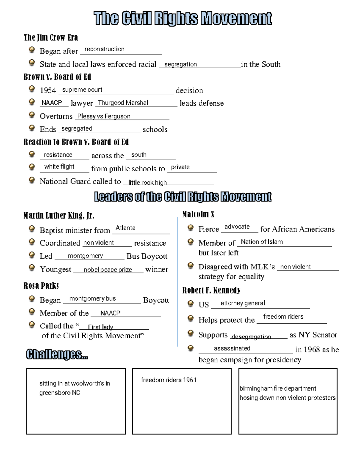 Kami Export - Brenna Wright - 02 - Civil Rights Movement Notes Page ...