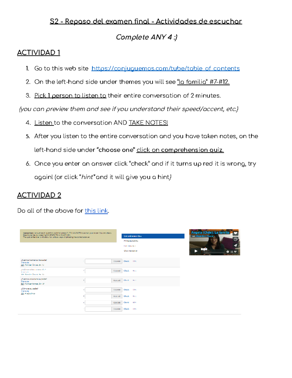 2019 Esp. 1 - S2 Final Review - Escuchar - S2 - Repaso del examen final ...