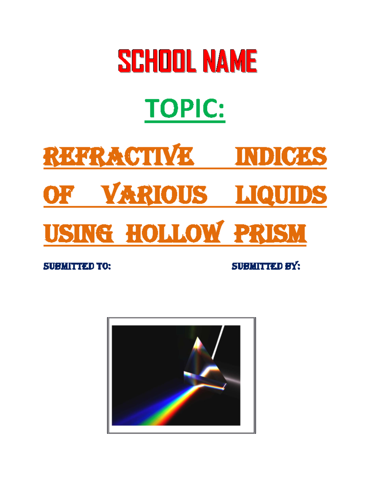 Sample Project - dffd - SSSCCCHHHOOOOOOLLL NNNAAAMMMEEE TOPIC ...