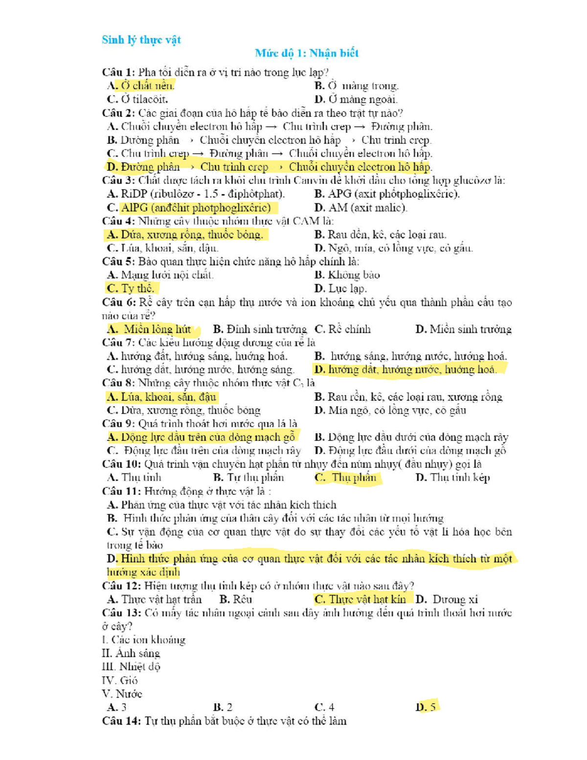 sinh hóa cơ sở. - Hoá sinh học - Studocu