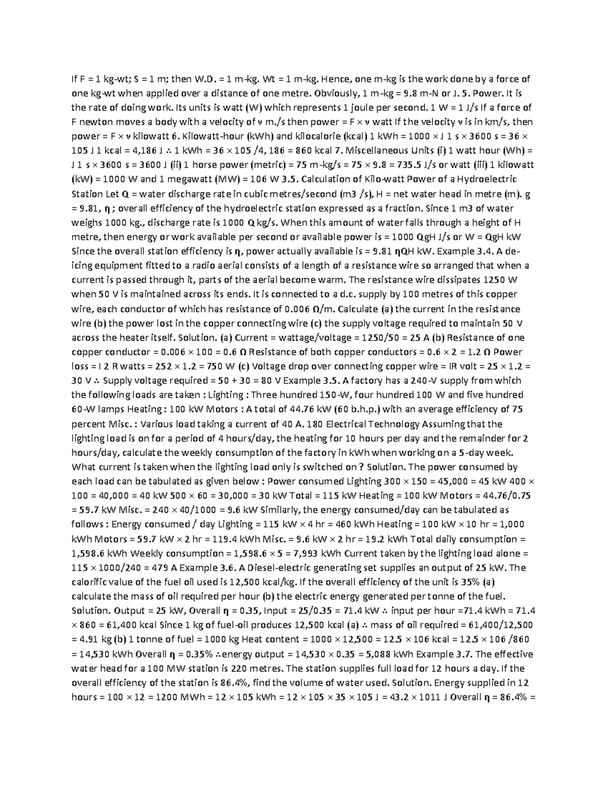 23 - asfsaf - If F = 1 kg-wt; S = 1 m; then W. = 1 m-kg. Wt = 1 m-kg ...