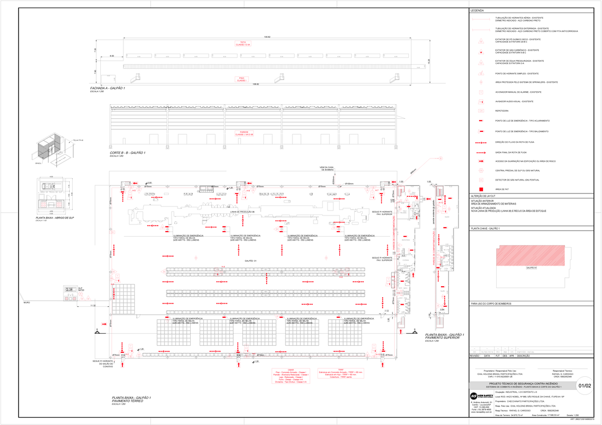 PV6561-PTL-01-01 - Linha 06 - 4 m² recepção GALPÃO 01 B B 4 m² H- H- H ...