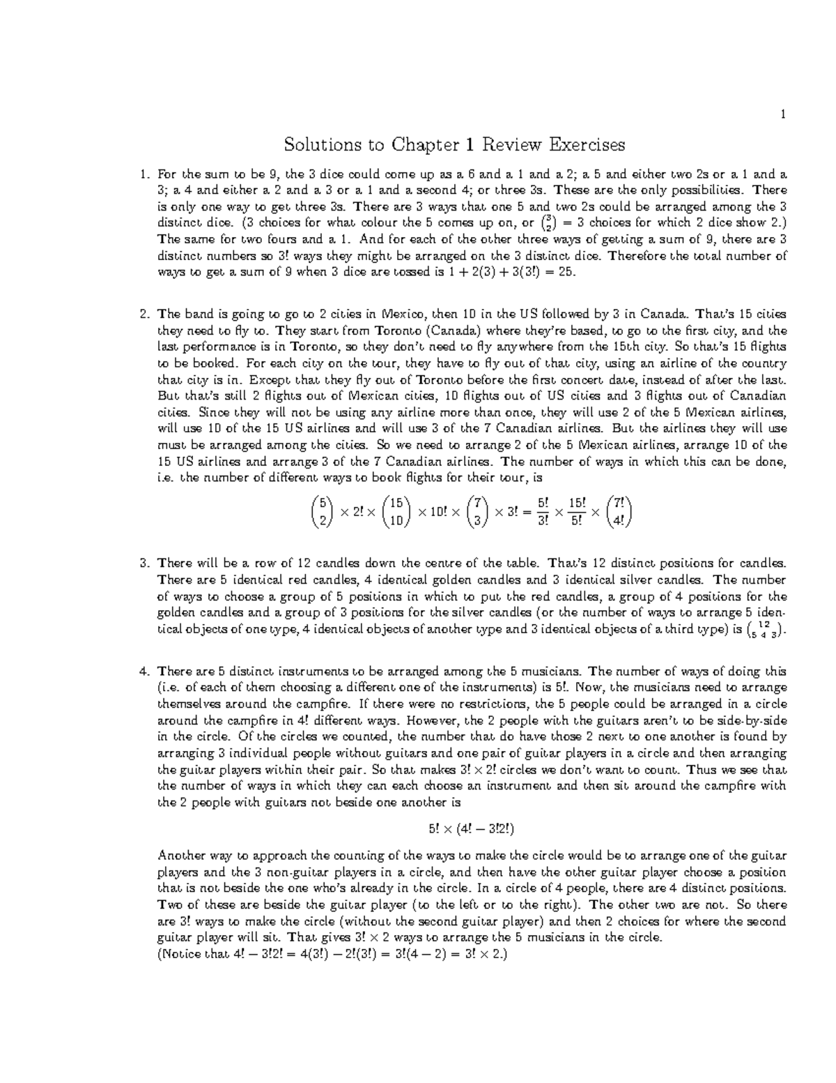 1228chatper 1review - practice review for midterm 1 - Solutions to ...