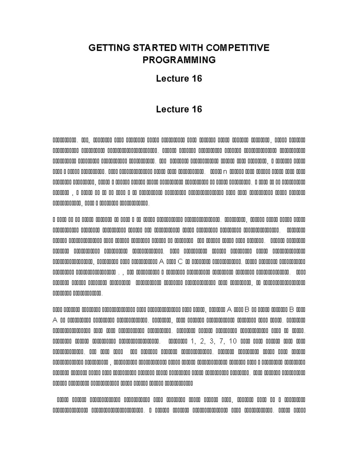 106106231 Lecture 16 kannada mono - GETTING STARTED WITH COMPETITIVE PROGRAMMING Lecture 16 ...