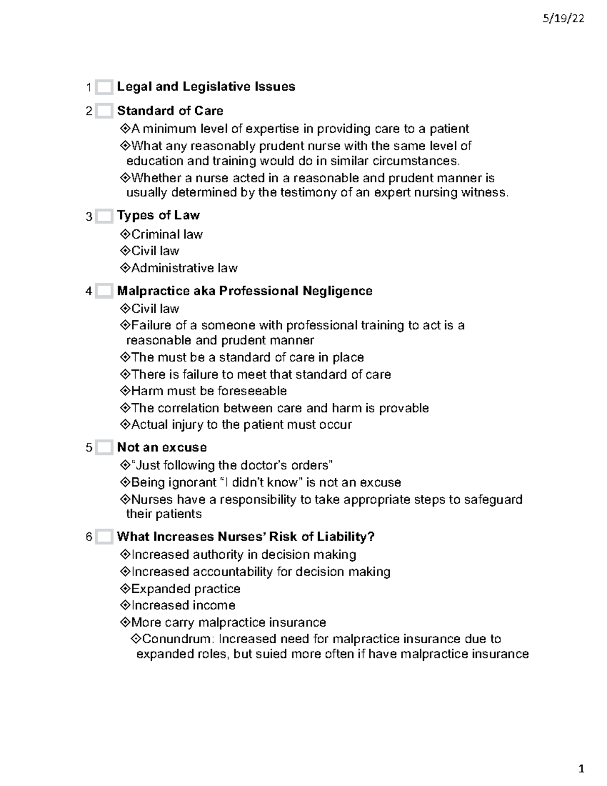 Week 2- Legal and Legislative Issues - Legal and Legislative Issues ...