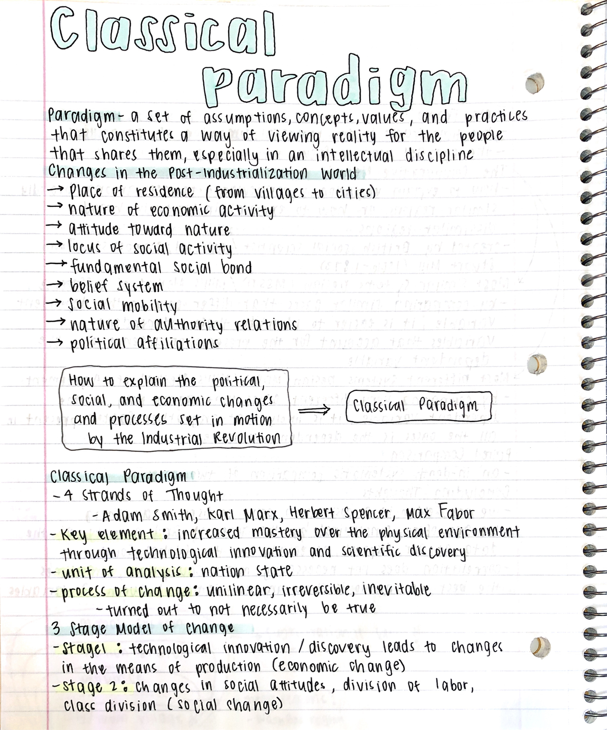 Classical Paradigm - INTA 3203 - Studocu