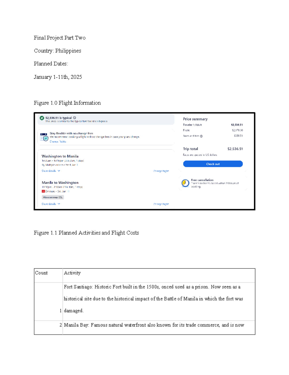 Geo final part 2 - project - Final Project Part Two Country ...