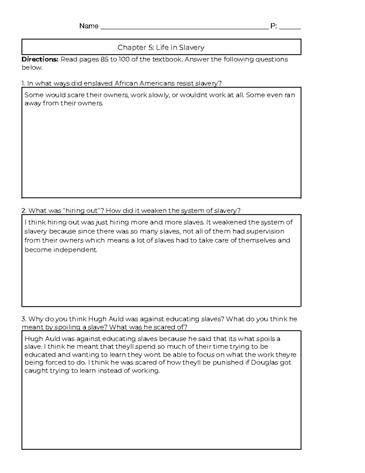 Copy of Chapter 5 Reading Questions - Name