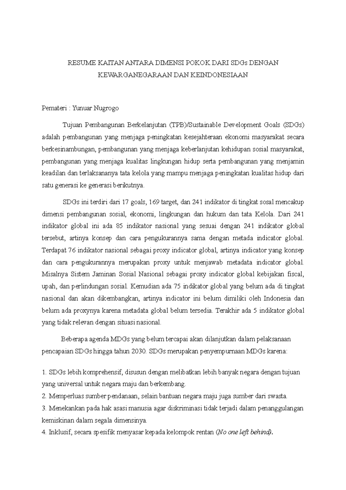 Resume Pendidikan Kewarganegaran - RESUME KAITAN ANTARA DIMENSI POKOK ...