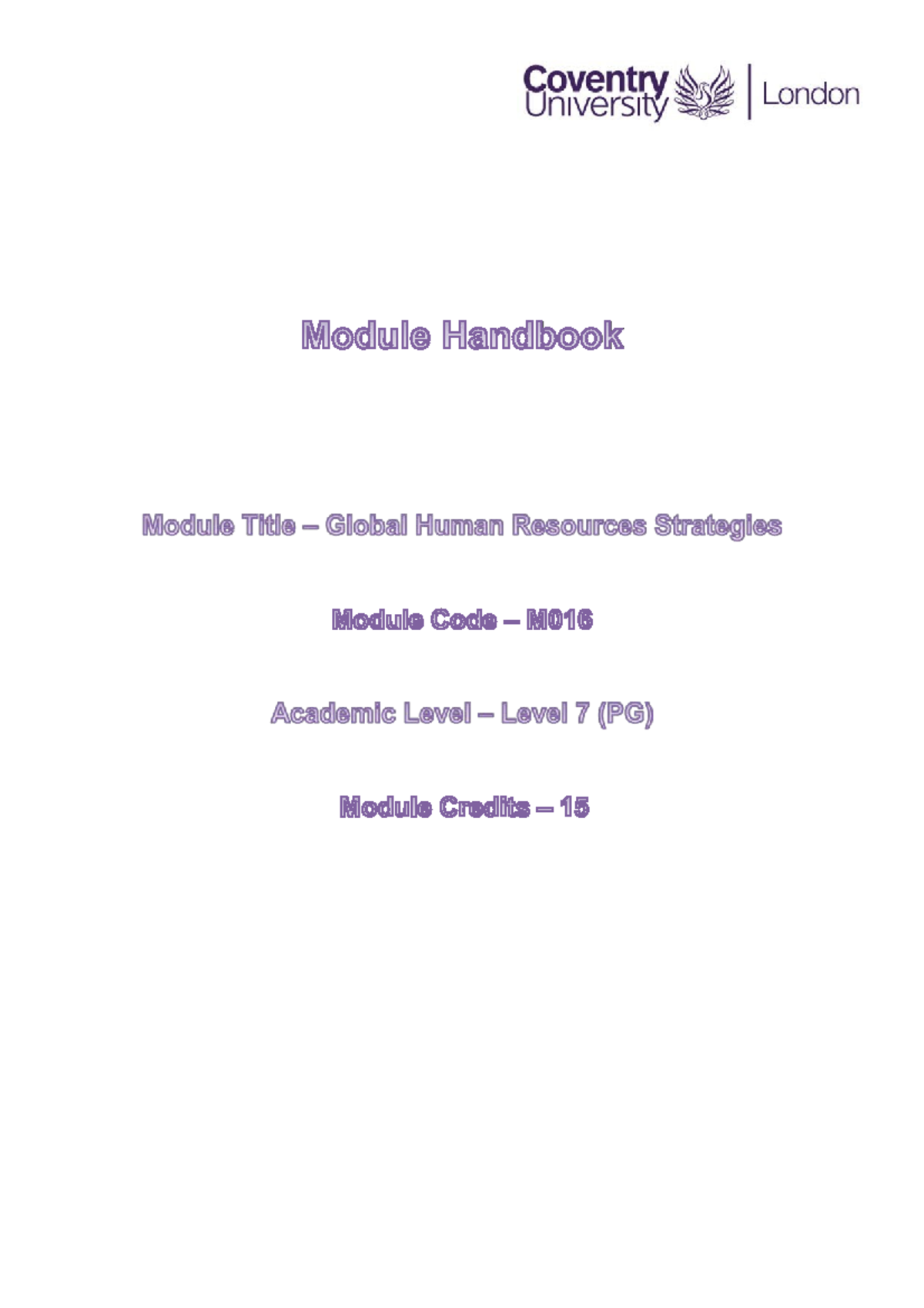 99ac5c58d029ecc2178c5b06483 e1bfamodule handbook m016 3 - Contents ...