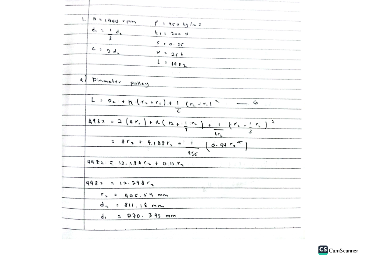 Tutorial chap 4 (1,3,4) - Machine element design - Studocu