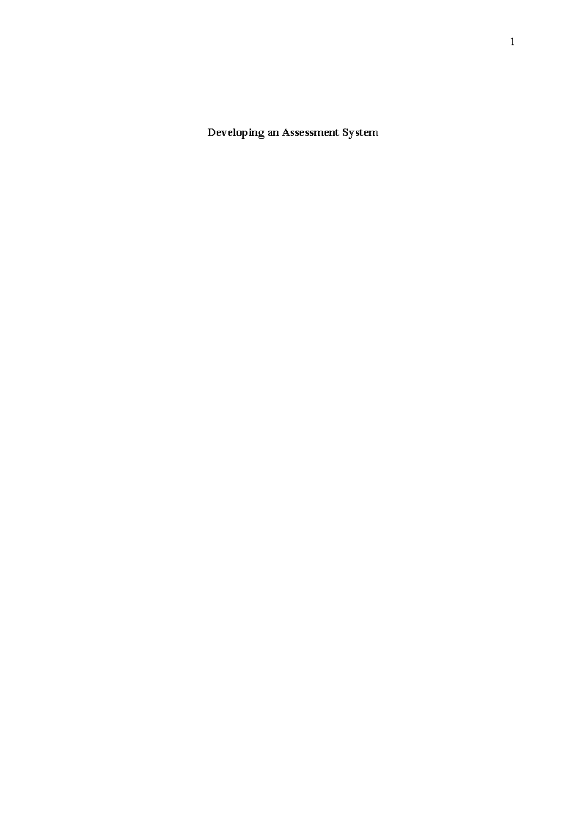 Developing an Assessment System - Instructional Unit Assessment System ...