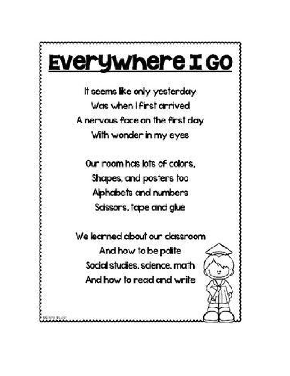 Moving-UP POEM 2024 - Notes - Everywhere: I GO It seems like only ...