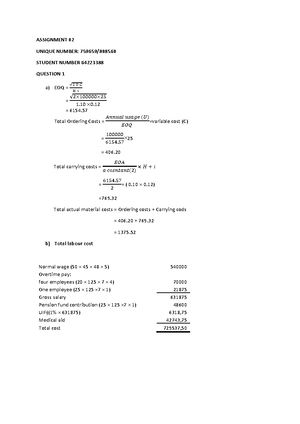 MAC2601 Assignment 2 Suggested Solutions - MAC2601 - Unisa - Studocu