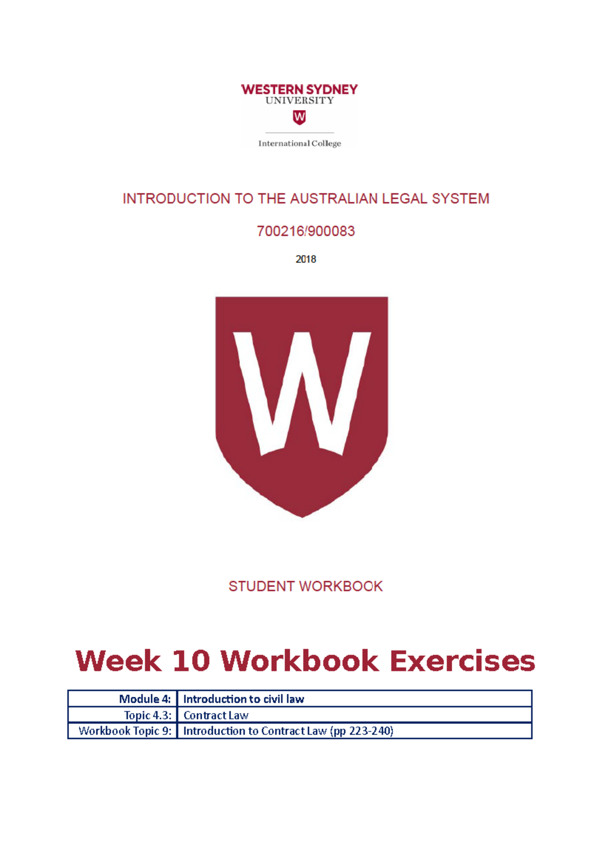 IALS Workbook Exercises Week 10 - Week 10 Workbook Exercises Module 4 ...