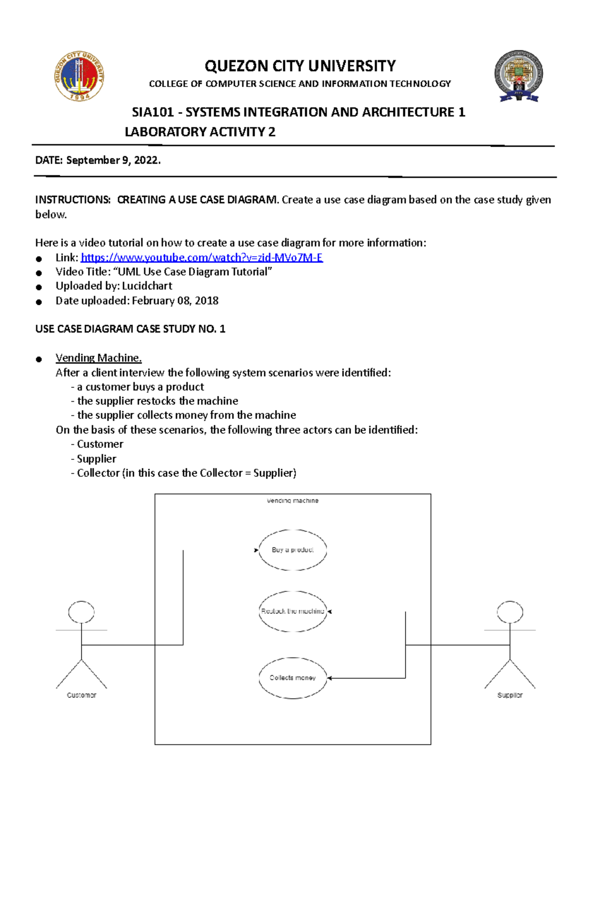 SIA101 Midter LAB- Activity-2 - QUEZON CITY UNIVERSITY COLLEGE OF ...