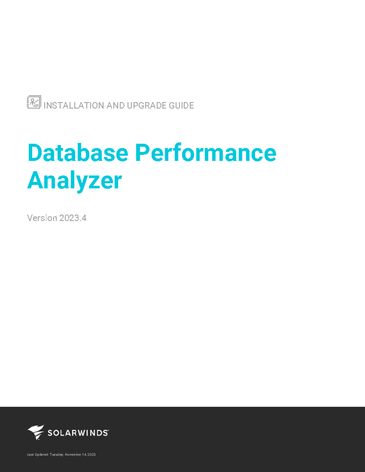 Solar Winds DPA Installation Guide - INSTALLATION AND UPGRADE GUIDE Database Performance ...