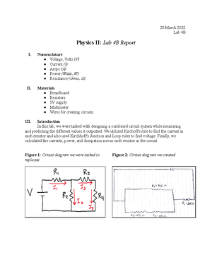 Physics 2 Lab 4a - Gabryella Redenti 7 March 2022 Matthew Zillic Lab 4A ...