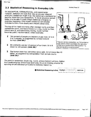 Unit 3A .1 Reading - little practice - PSY 360 - Studocu