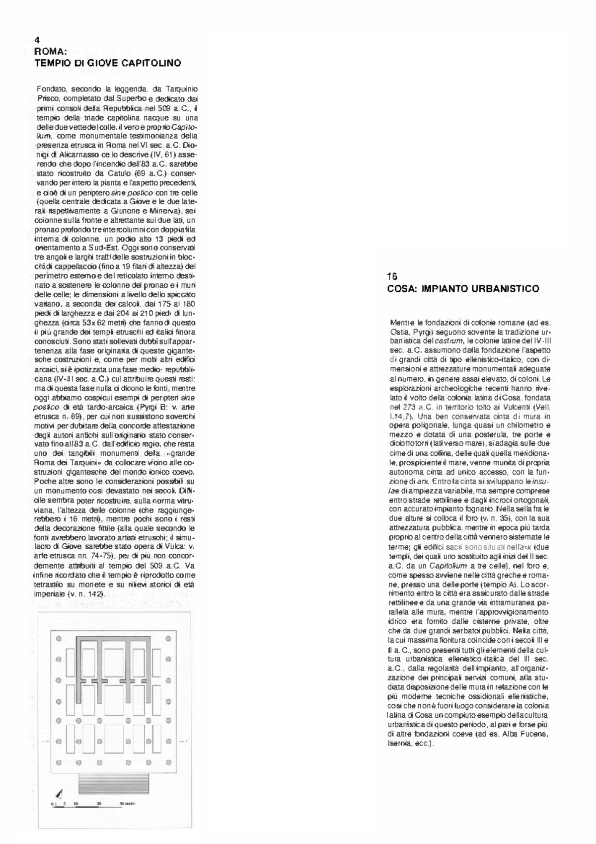 Bianchi Bandinelli- Torelli, Schede arte romana - 16 COSA: IMPIANTO ...