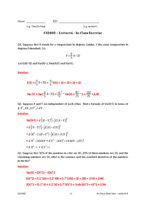 CS2402 Tutorial 1 solution - CS2402 Tutorial 3 CS2402 - Tutorial 3 Task 1. The first 25 missions ...