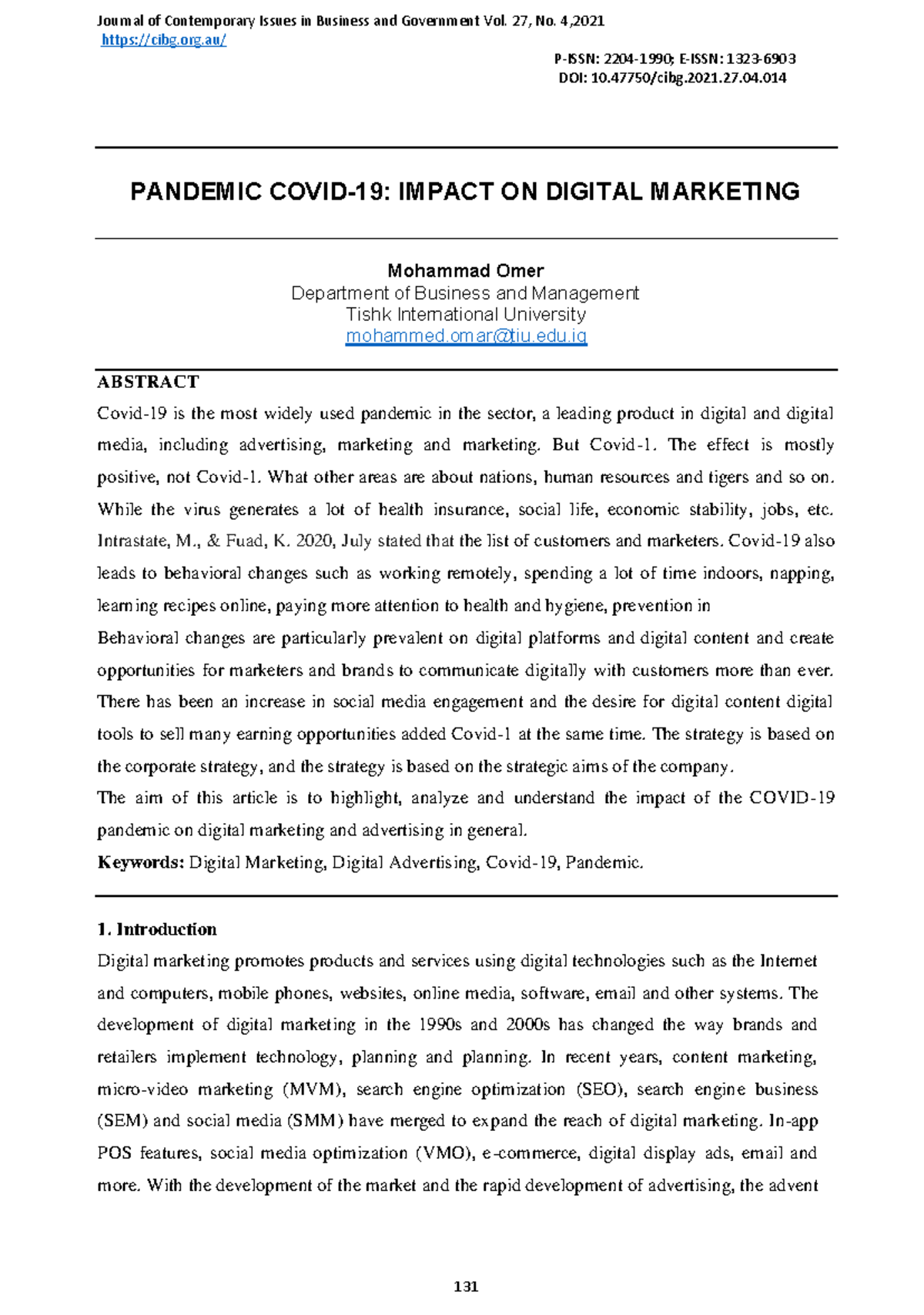 CIBG Volume%2027 Issue%204 Pages%2013 1-138 - cibg.org/ P-ISSN: 2204 ...