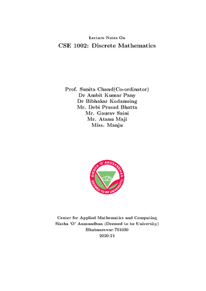 IDM Notes - Discrete Mathematics - Studocu