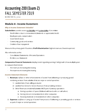Accounting FInal Cheat Sheet - CHAPTER 10 Financial accounting -used by ...