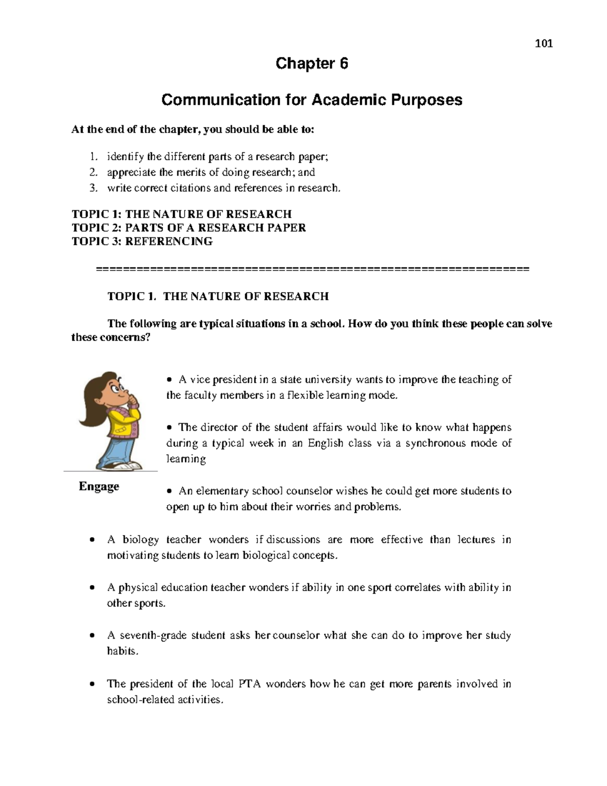 ENG 21 Chapter 6 - Research module and notes for first year. - Chapter ...