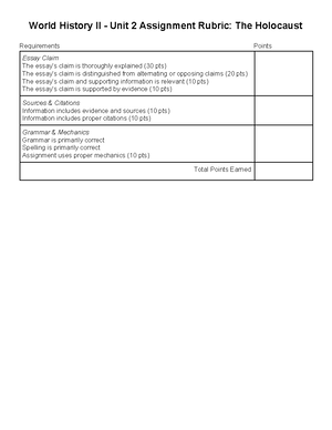 WH2-Assign 1 Worksheet - World History, Part 2 – Assignment 1 ...