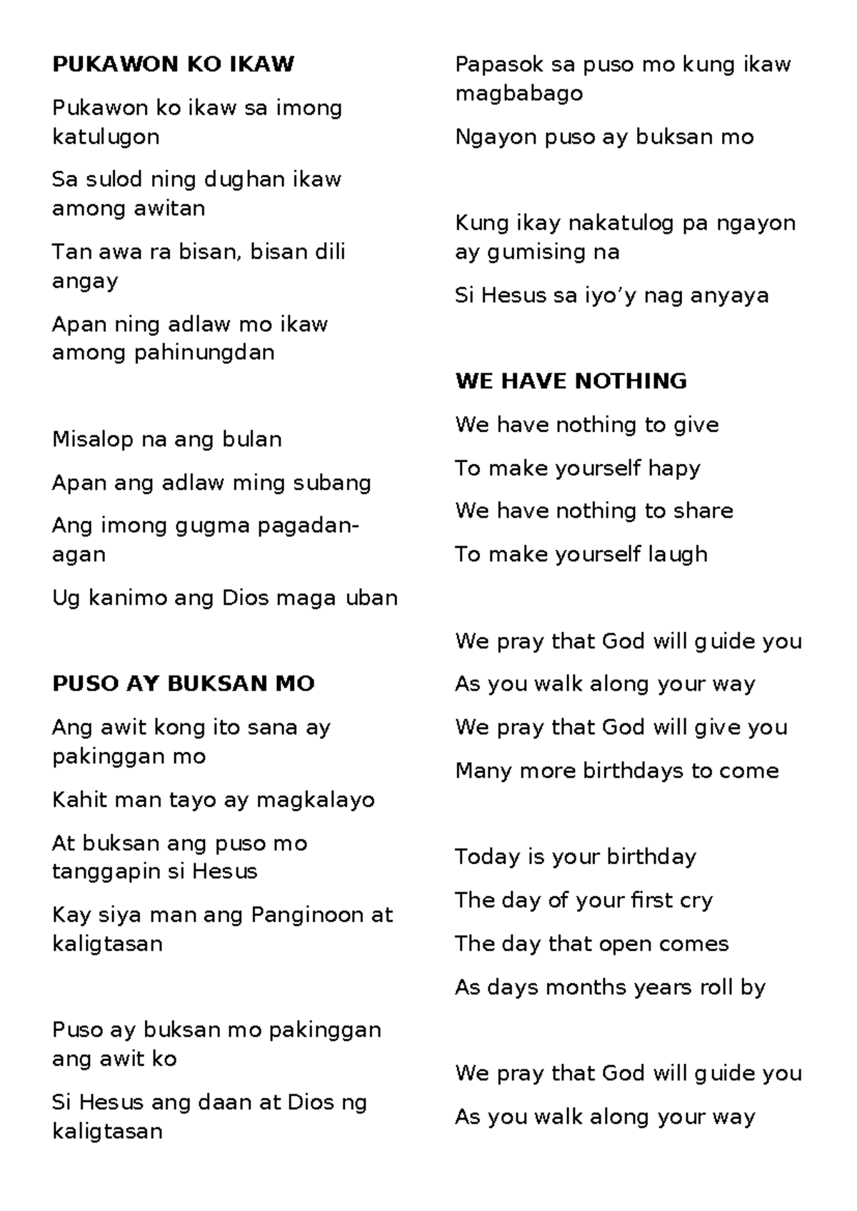 HOW Beautiful IS THE Morning - PUKAWON KO IKAW Pukawon ko ikaw sa imong ...