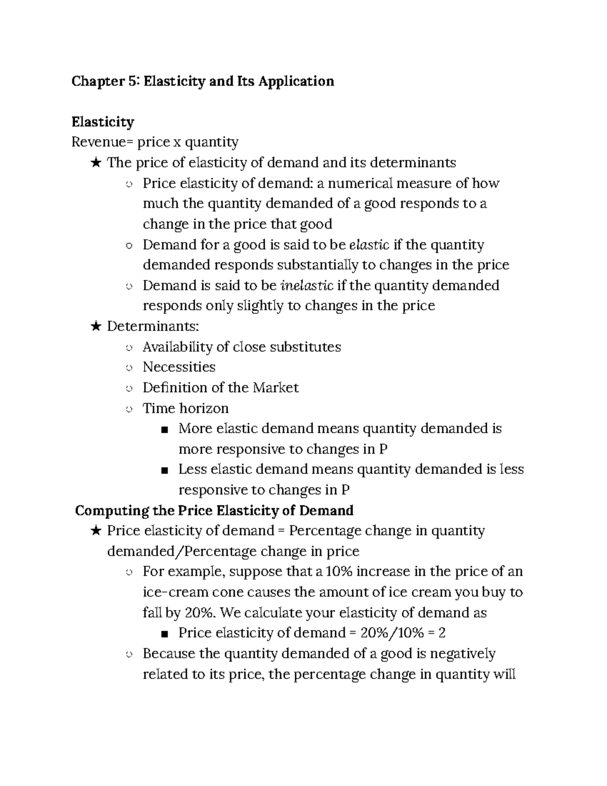 Chapter 5 Elasticity and Its Application - Chapter 5 Elasticity and Its ...
