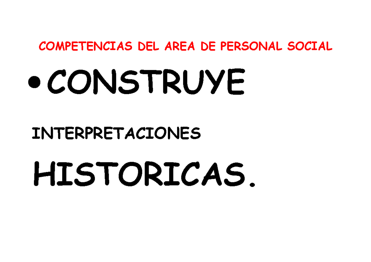 Competencias DEL AREA DE Personal Social - matematicas 4 - COMPETENCIAS ...